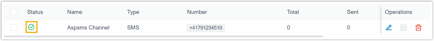 Set up an SMS Channel for Aspsms