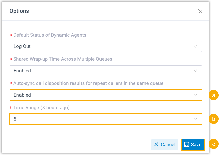 Automatically synchronize Processing Results for Repeat Calls
