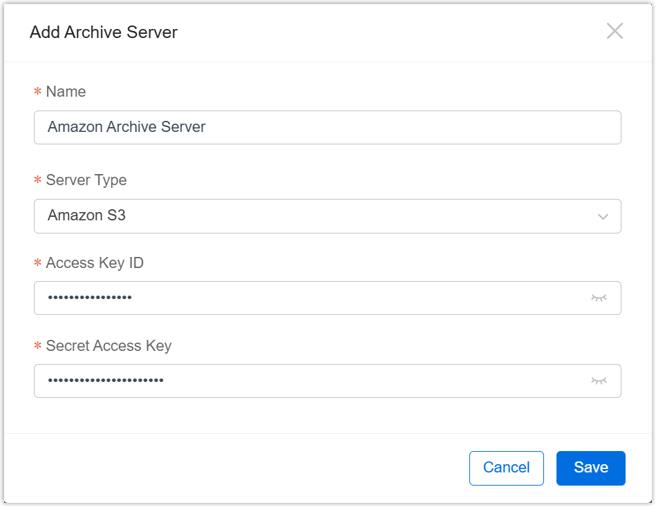 Archive Files to Amazon S3